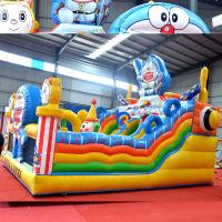 China Custom Logo Printed Large Inflatable Castle Combo Slide for Children Party for sale