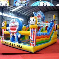 China Custom Logo Printed Large Inflatable Castle Combo Slide for Children Party for sale