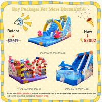 China Blower Repair Kits and Package Bag Included Inflatable Water Slides for Sport Games for sale