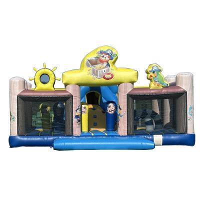 China Customizable Pirate Treasure Hunt Themed Inflatable Obstacle Course with Climbing Tree for sale