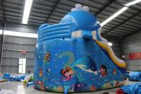 China Portable PVC 0.55mm Tarpaulin Inflatable Water Slide with Pools and Swimming Ball Toys for sale
