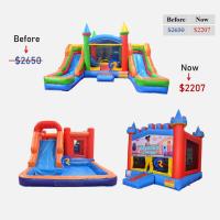 China Blower Included Commercial Bouncy House with Inflatable Combo Castle Slide and Pool for sale