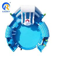 China Blower Included Polar Bear Theme Inflatable Water Park 15x15m Ideal for Summer Activities for sale