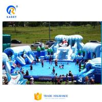 China Blower Included Polar Bear Theme Inflatable Water Park 15x15m Ideal for Summer Activities for sale