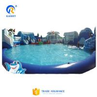 China Blower Included Polar Bear Theme Inflatable Water Park 15x15m Ideal for Summer Activities for sale