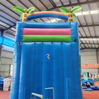 China Max Capacity 100-500kg Inflatable Water Slide with Pool and Exciting Flamingo Design for sale