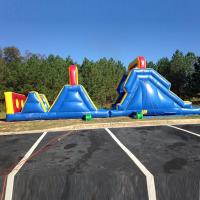 China Features PORTABLE Commercial Inflatable Obstacle Course with Rock Climbing Wall Combo for sale
