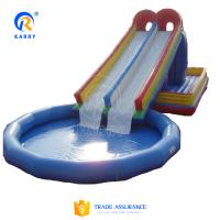 China Outdoor Inflatable Water Park Round Waterpool Style Water Toys Games Slide with Pool for sale