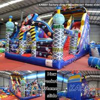 China PVC Inflatable Rocket House for Commercial Party Rental and Moonwalk Inflatable Games for sale