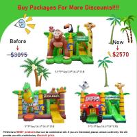 China Outdoor Commercial Christmas Inflatable Bouncer Castle Slide Age Range 14 Years up for sale