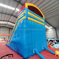 China Kid's Inflatable Games Commercial Party Rental PVC Double-Lane Inflatable Water Slide for sale