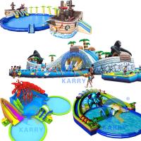 China Max Capacity 100-500kg PVC Mobile Inflatable Land Park Playground for Kids and Adults for sale