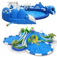 China Max Capacity 100-500kg PVC Mobile Inflatable Land Park Playground for Kids and Adults for sale