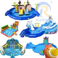 China Max Capacity 100-500kg PVC Mobile Inflatable Land Park Playground for Kids and Adults for sale