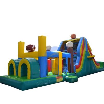 China Rock Climbing Wall Inflatable Obstacle Course for Rental 4x4x3m or Customized Occasion for sale