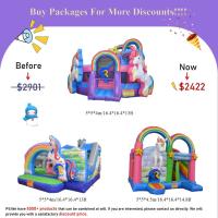 China Outdoor Commercial Christmas Inflatable Bouncer Castle Slide Age Range 14 Years up for sale