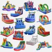 China 3D Embroidery Logo Commercial Backyard Amusement Park Dry Slides with Pool Collection for sale
