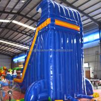 China Digital Printing 23ft Tall Blue Marble Fantasy Water Slide Inflatable Games for Rental for sale