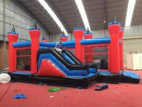 China Commercial PVC Bounce House Obstacle Course and Slide for Inflatable Jump Bouncer for sale