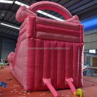 China Girls Pink Inflatable 26 Foot Water Slide Pool Perfect for Commercial Rental and Fun for sale