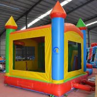 China Customized Color Commercial Grade Pvc Rainbow Inflatable Bounce House with Slide Combo for sale
