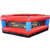 China Gender-Neutral PVC Inflatable Meltdown Machine Mat with Wipeout Sweeper Arm Eliminator for sale