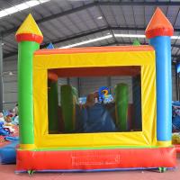 China Customized Color Commercial Grade Pvc Rainbow Inflatable Bounce House with Slide Combo for sale