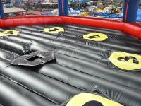 China Gender-Neutral PVC Inflatable Meltdown Machine Mat with Wipeout Sweeper Arm Eliminator for sale
