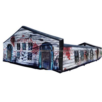 China PVC Inflatable Zombies Maze for Adults and Kids Customizable Logo Printed Labyrinth for sale
