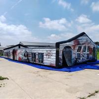 China PVC Inflatable Zombies Maze for Adults and Kids Customizable Logo Printed Labyrinth for sale