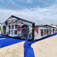 China PVC Inflatable Zombies Maze for Adults and Kids Customizable Logo Printed Labyrinth for sale