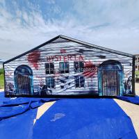 China PVC Inflatable Zombies Maze for Adults and Kids Customizable Logo Printed Labyrinth for sale
