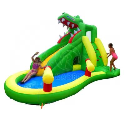 China PVC Material Kids Game Outdoor Small Inflatable Water Park Games with and 5-10 Passengers for sale