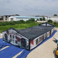 China PVC Inflatable Zombies Maze for Adults and Kids Customizable Logo Printed Labyrinth for sale