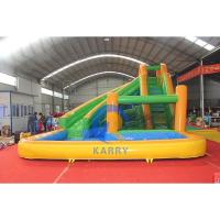 China PVC Material Kids Game Outdoor Small Inflatable Water Park Games with and 5-10 Passengers for sale