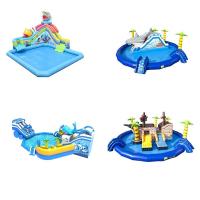 China Affordable Inflatable Water Park Perfect for Commercial Occasion CE Blower Repair Kits for sale