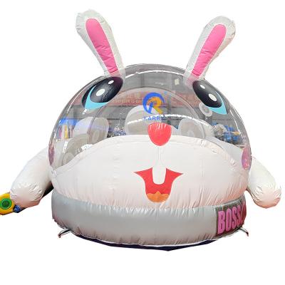China CE/EN71/EN14960 Certified Inflatable Bubble Tent for Toddlers White Outdoor Bounce House for sale