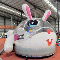 China CE/EN71/EN14960 Certified Inflatable Bubble Tent for Toddlers White Outdoor Bounce House for sale