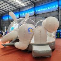 China CE/EN71/EN14960 Certified Inflatable Bubble Tent for Toddlers White Outdoor Bounce House for sale