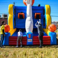 China Unisex Inflatable Basketball Carnival Shooting Game for Party Two Players Two Baskets for sale