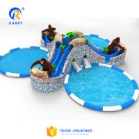 China Commercial Water Prices Adult Inflatable Water Park with Digital Printing and 2 Pools for sale