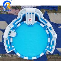 China Commercial Water Prices Adult Inflatable Water Park with Digital Printing and 2 Pools for sale