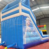 China Digital Printing Frozen Inflatable Water Double Slip N Slide for Outdoor Entertainment for sale