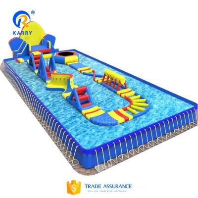 China Customized Logo Aqua Park Equipment Inflatable Floating Water Park with CE Certificate for sale