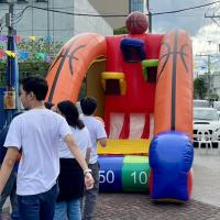 China Blower Included Interactive Inflatable Basketball/Football Shooting Game Sport Party for sale