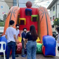 China Blower Included Interactive Inflatable Basketball/Football Shooting Game Sport Party for sale