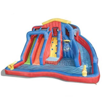 China Water Floating Entertainment Kids Water Slide Park with Pool and Splash Features for sale
