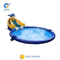 China Water Floating Entertainment Kids Water Slide Park with Pool and Splash Features for sale