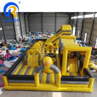 China Unisex Kids Outdoor Inflatable Castle Slide Combo and Obstacle Course Entertainment for sale