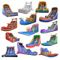 China Stimulating Alpine Slide for Adults Inflatable Water Slide Pool Kids Indoor Slide for sale